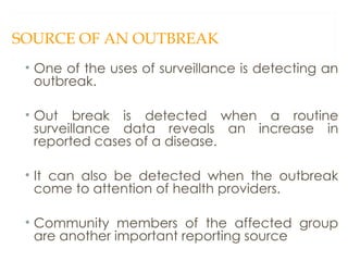 Epidemiology ''Investigating an outbreak'' | PPT