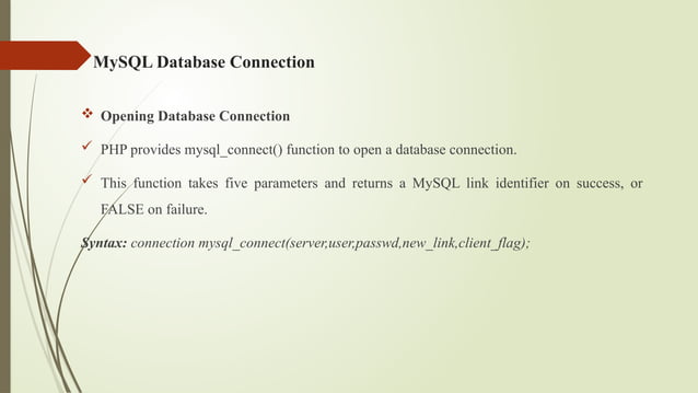 chapter_Seven Database manipulation using php.pptx chapter_Seven Database manipulation using php.pptx