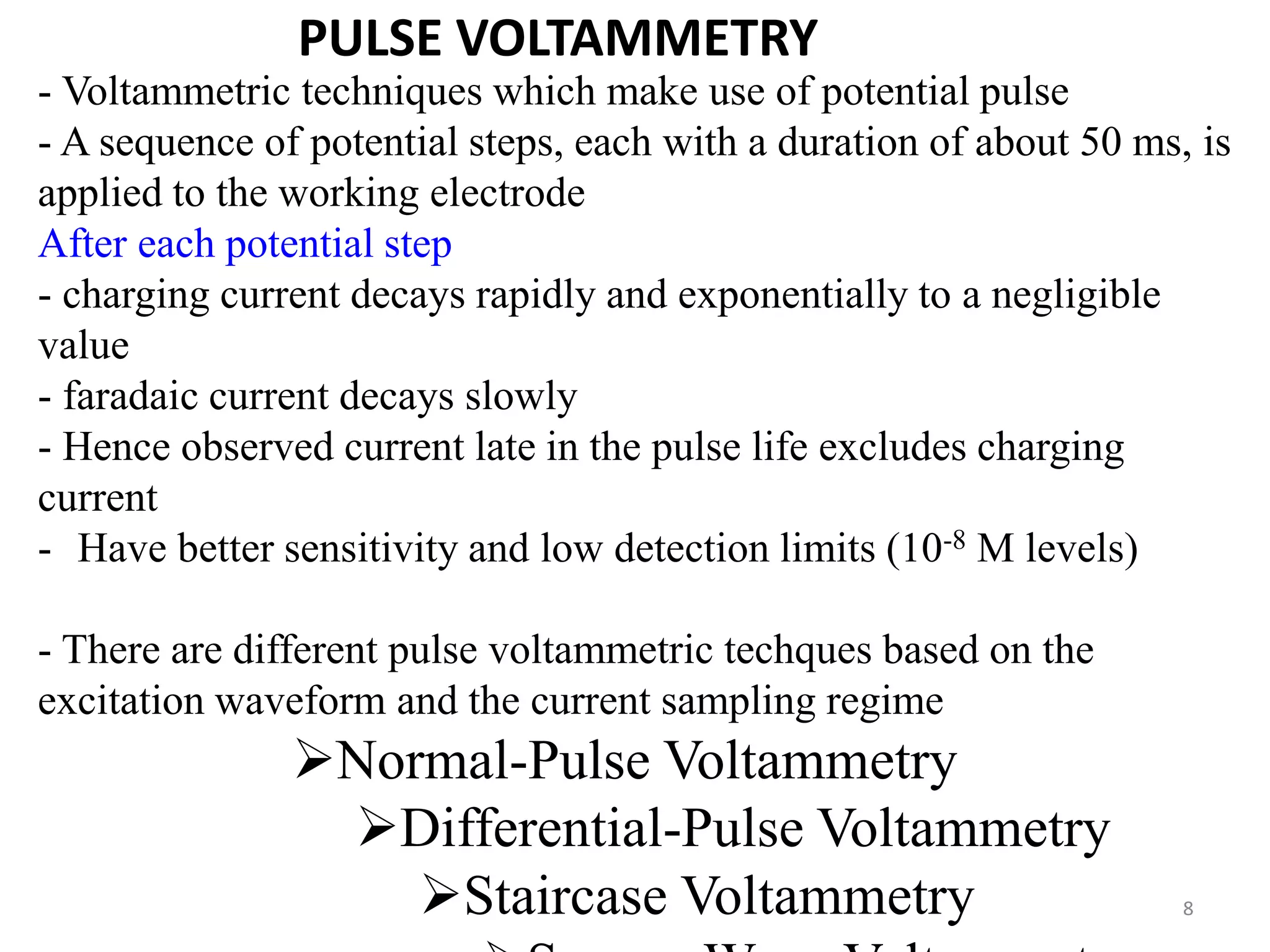 Voltammetry and Polarography | PPTX