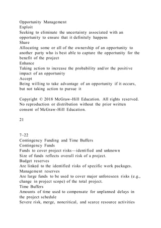 Chapter SevenManaging Risk7–1Copyright © 2018 McGraw-Hil | DOCX | Business and Finance