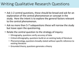 Chapter Seven Research Questions and Hypotheses | PPTX