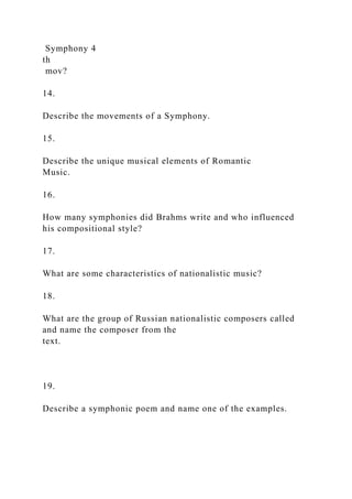 Chapter Seven Review Questions1.What musical elements are co.docx