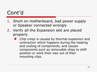 Chapter seven trouble and repair computer manual | PPT | Free Download