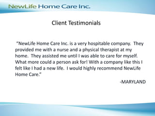 NewLife Home Care | PPTX