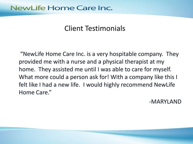 NewLife Home Care | PPTX