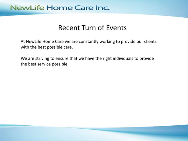 NewLife Home Care | PPT