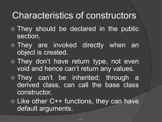 Constructors & Destructors | PPTX
