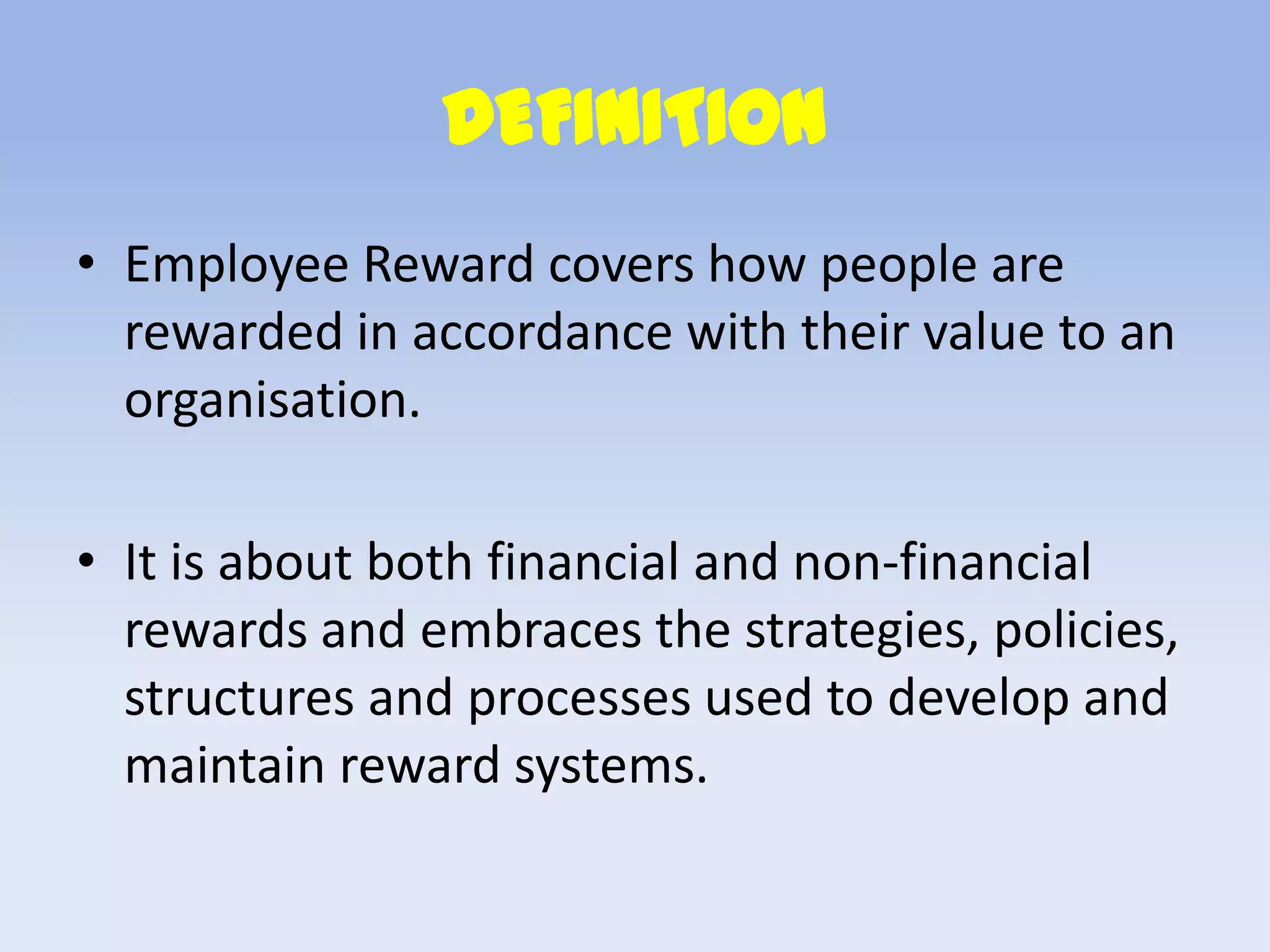 Chapter six benefit and rewards | PPTX