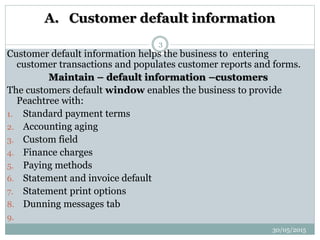 Chapter six setting up customers | PPTX