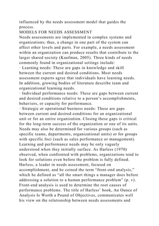 CHAPTER SIXNeeds Assessment A Lighthouse BeaconCatherine M. .docx