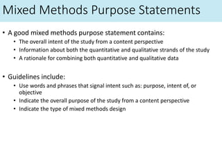 Chapter Six The Purpose Statement | PPT