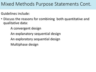 Chapter Six The Purpose Statement | PPT