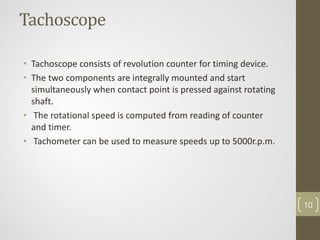 Chapter speed or velocity measurement | PDF
