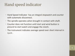 Chapter speed or velocity measurement | PPT
