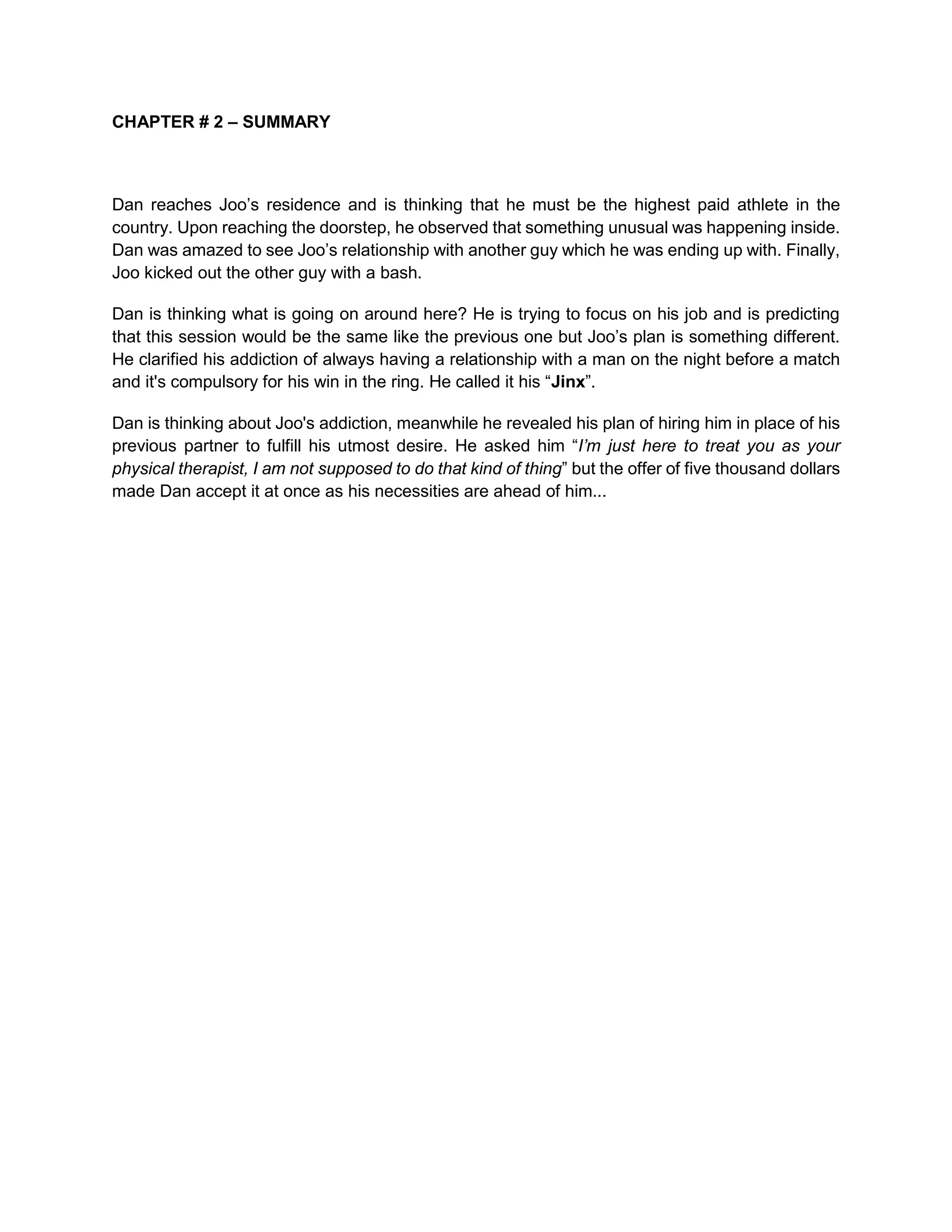 Jinx Manga-Season 1 - Chapters Summary.docx