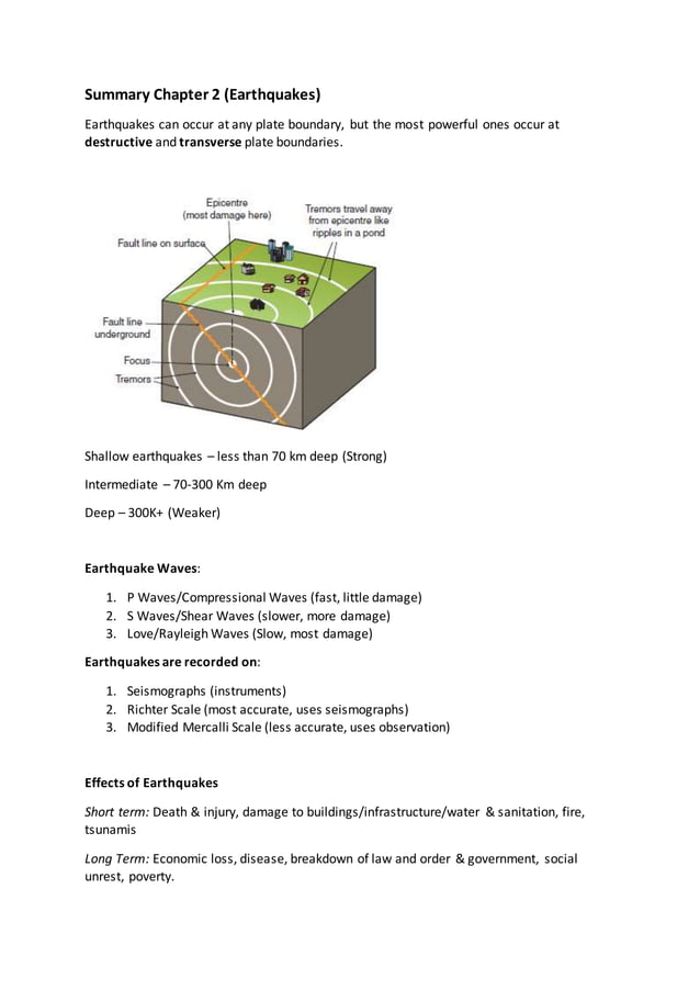 Physical Geography Leaving Cert Short Notes | DOCX