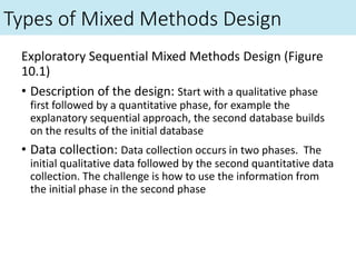 Chapter Ten Mixed Methods Procedures | PPTX