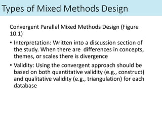 Chapter Ten Mixed Methods Procedures | PPTX