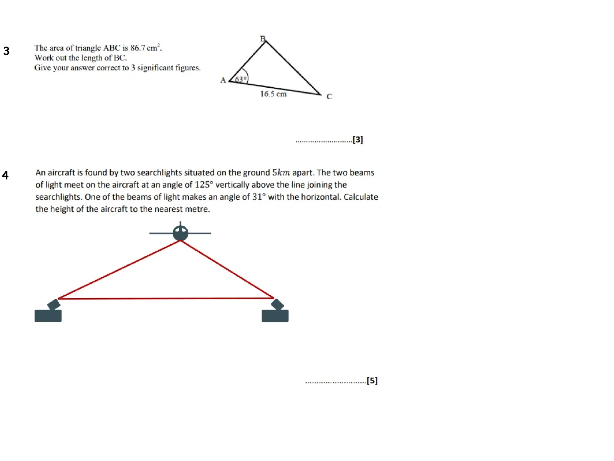 chapter 7 Test (Trigonometry) IGCSE Level | PPT