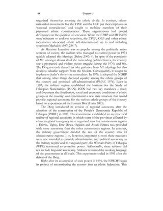 Ethiopia’s Ethnic Federalism: History and Ideology Chapter three ? | PDF