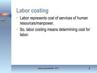 Labor Costing | PPT