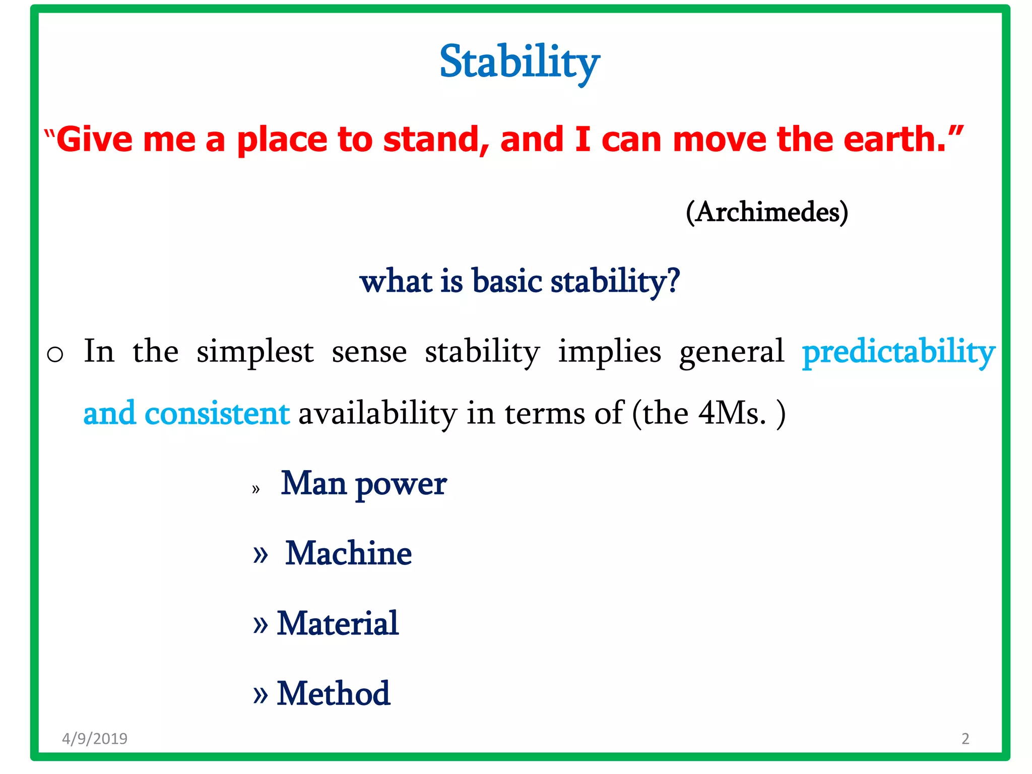 LEAN STABILITY | PDF