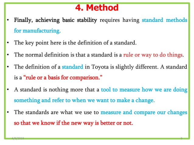 LEAN STABILITY | PPT