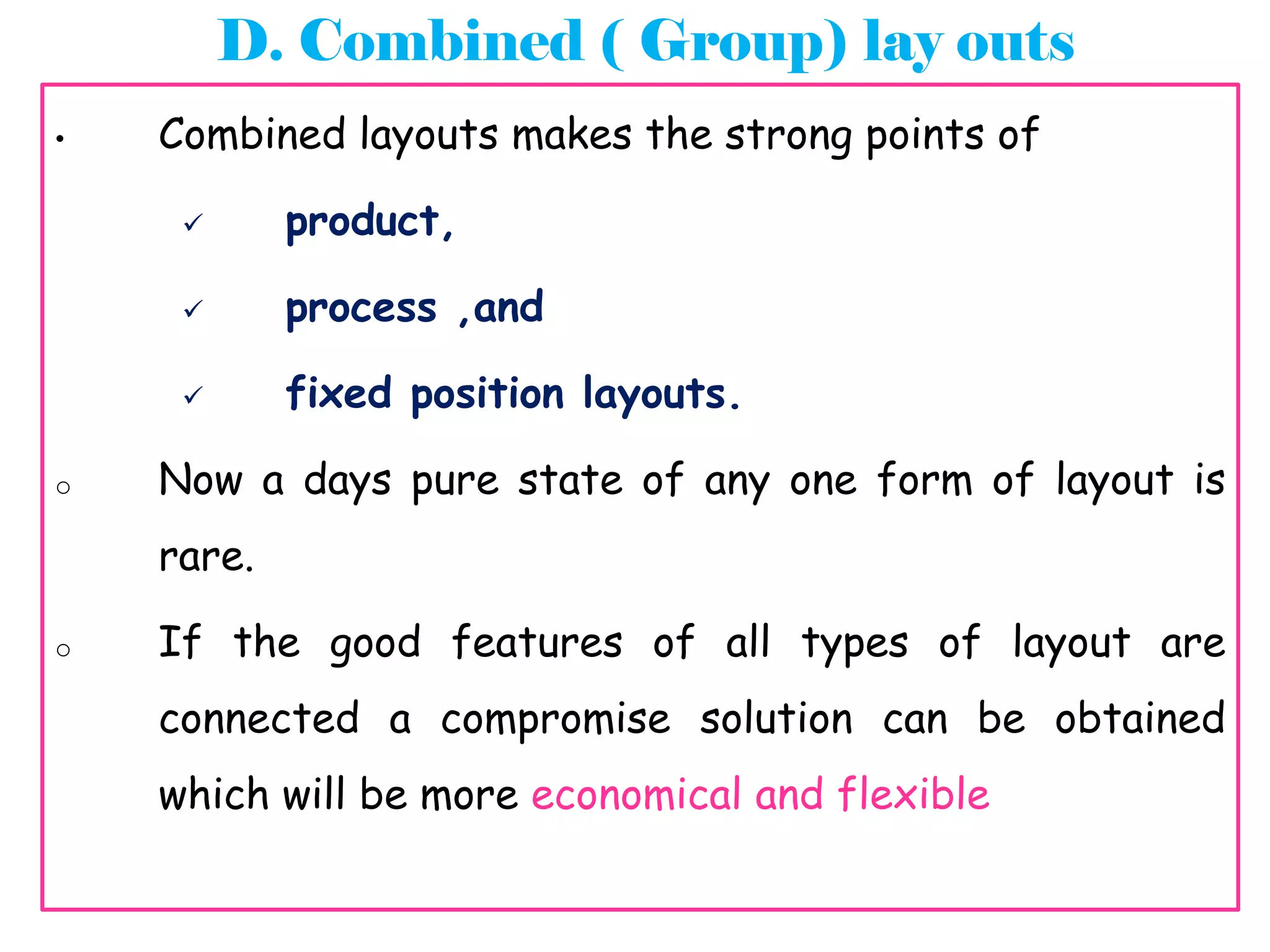 PLANT LAYOUT AND TYPES OF LAYOUTS | PDF