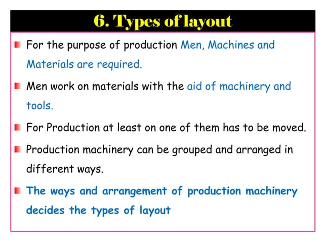PLANT LAYOUT AND TYPES OF LAYOUTS | PDF | Mechanical and Industrial ...