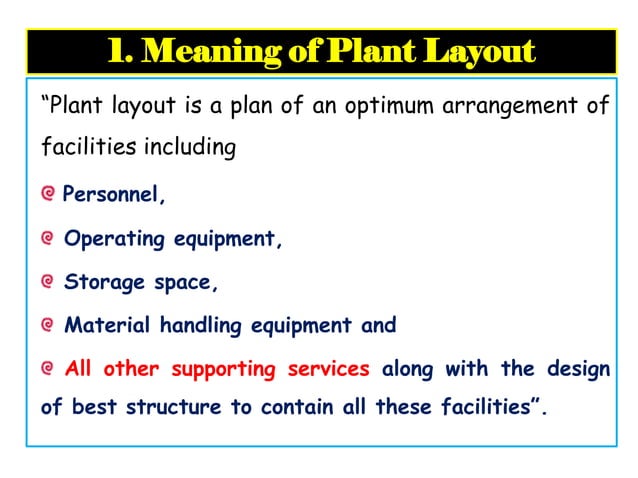 PLANT LAYOUT AND TYPES OF LAYOUTS | PDF | Mechanical and Industrial ...