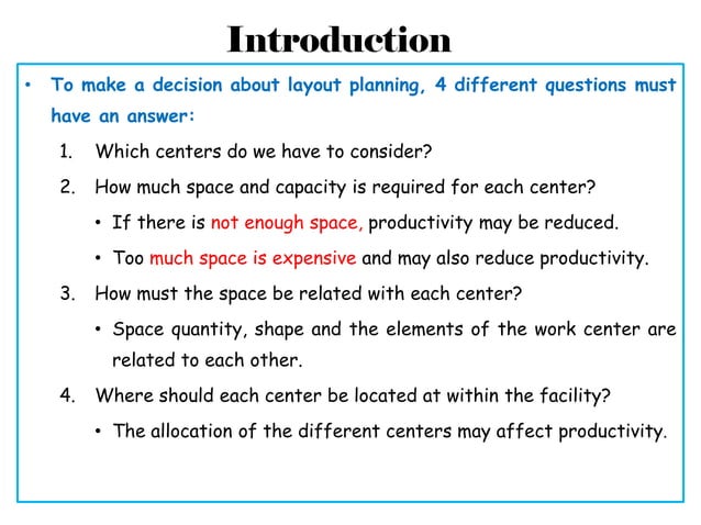 PLANT LAYOUT AND TYPES OF LAYOUTS | PDF | Mechanical and Industrial ...