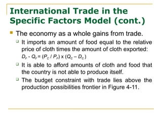 Chapter Three.pptx; Specific factors and income distribution | PPTX