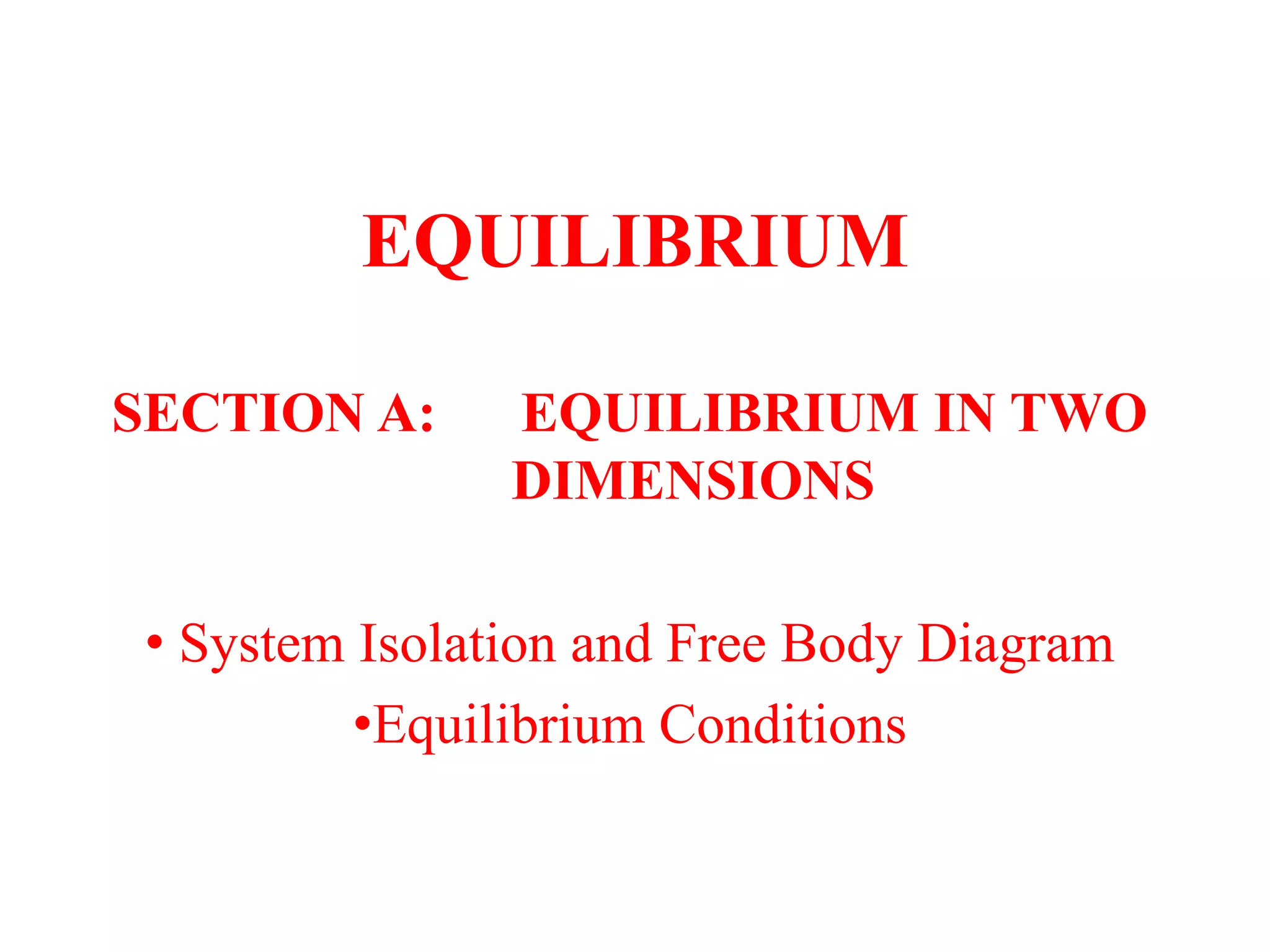 engineering statics :equilibrium | PDF