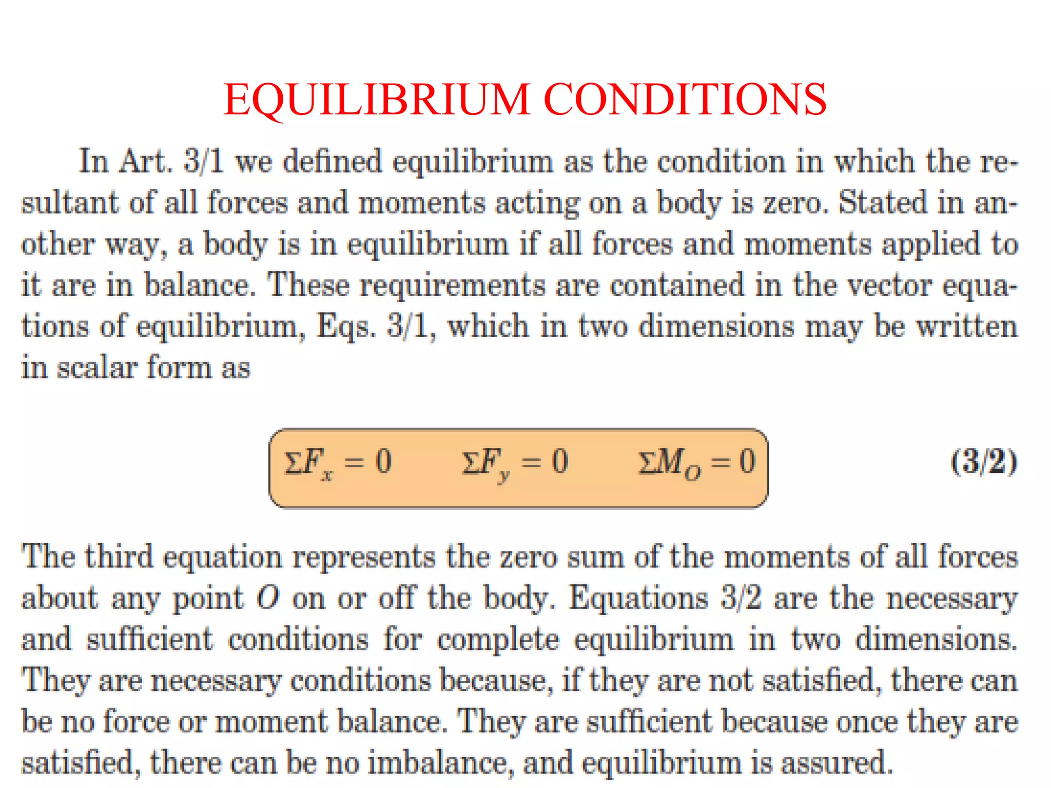 engineering statics :equilibrium | PDF