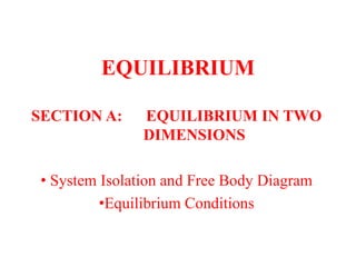 engineering statics :equilibrium | PDF