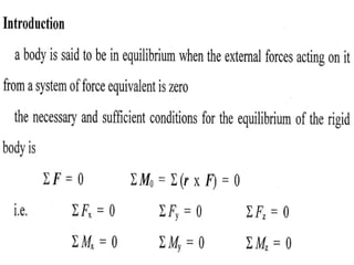 engineering statics :equilibrium | PDF