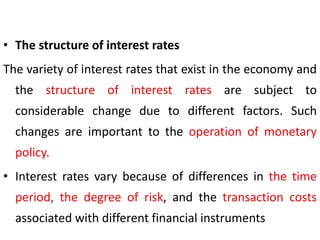 chapter three interest rates in the financial system.pptx