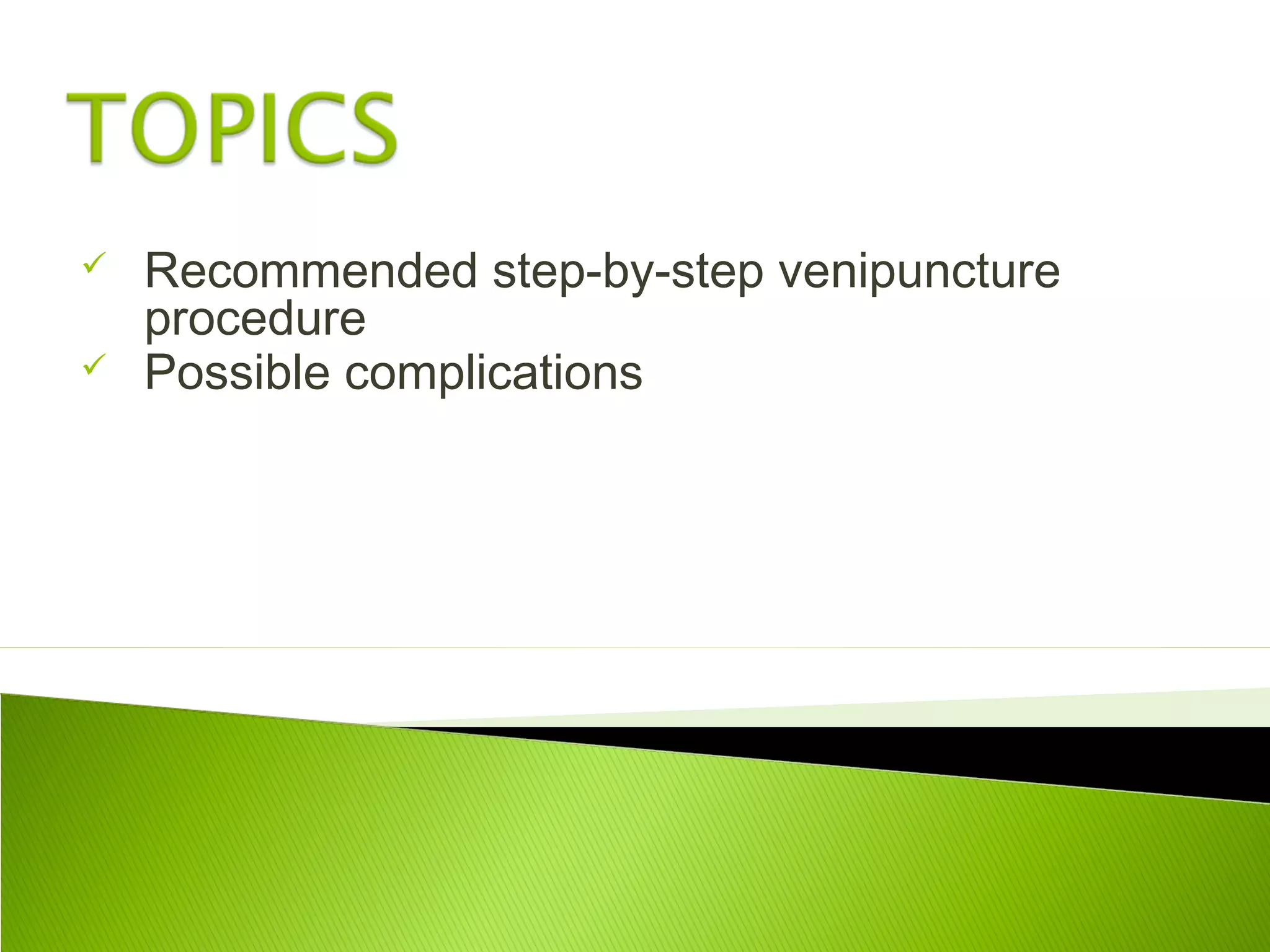 Blood Collection Routine Venipuncture | PPT