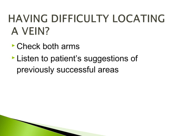 Blood Collection Routine Venipuncture | PPT