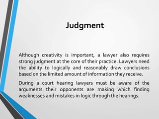 Skills of successful lawyer | PPTX