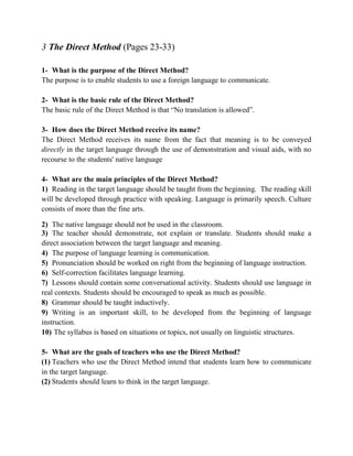 Chapter three the Direct Method | PDF