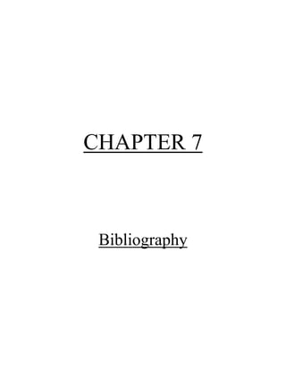 Chapter titles for project | PDF