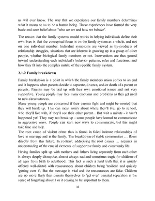 Literature Review of Family Breakdown-David Metaloro | DOCX