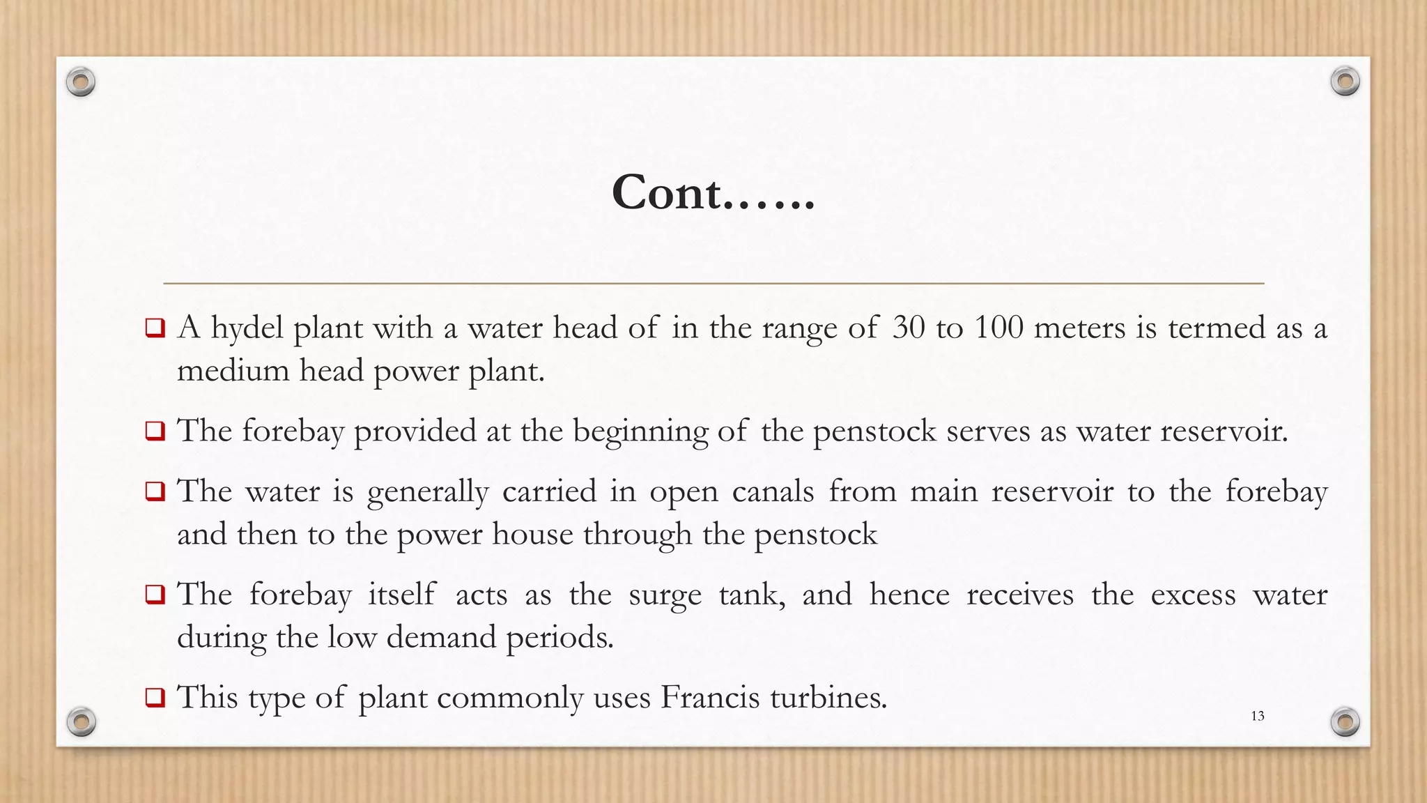 Chapter two-Classification of Hydroelectric Power Plants | PDF