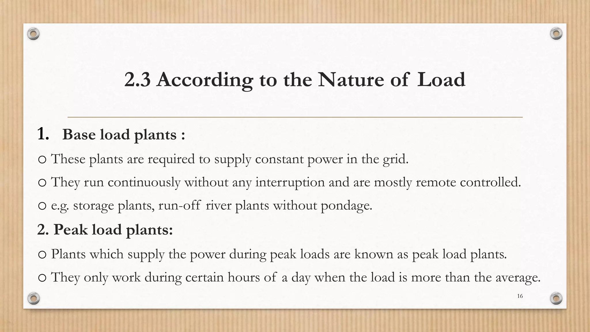 Chapter two-Classification of Hydroelectric Power Plants | PDF