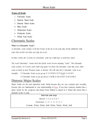 Ethiopian Music Theory | DOCX