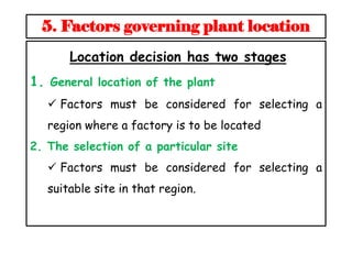 PLANT LOCATION | PDF
