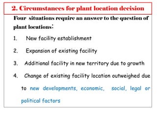 PLANT LOCATION | PDF