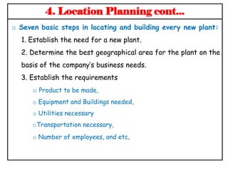 PLANT LOCATION | PDF