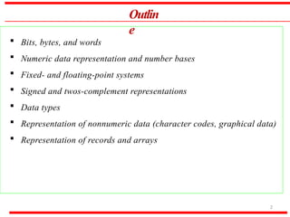 Chapter_Two.pptx data representation in computer | PPTX